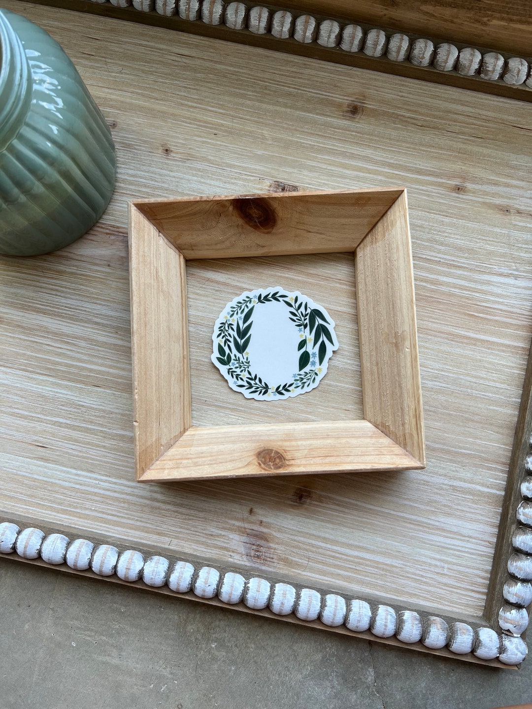 Botanical O Sticker - Initial Sticker - Name Sticker - Letter Sticker ...