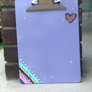 Hand Painted Customizable Clipboard - Painted Clipboard - Teacher ...