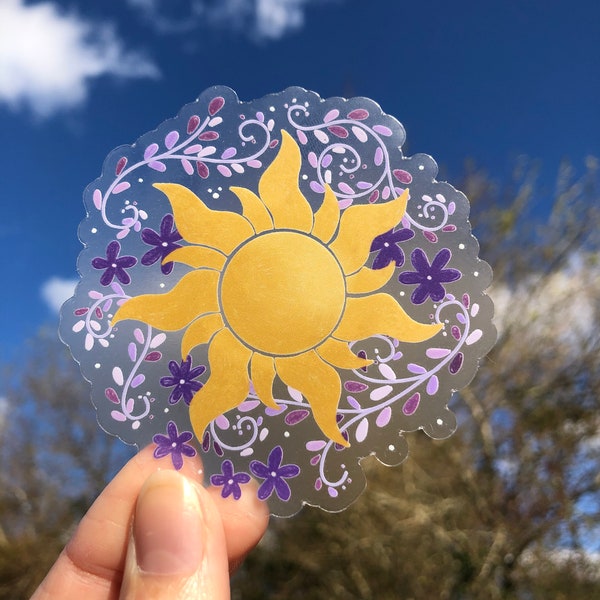 Rapunzel Flower Sticker - Etsy