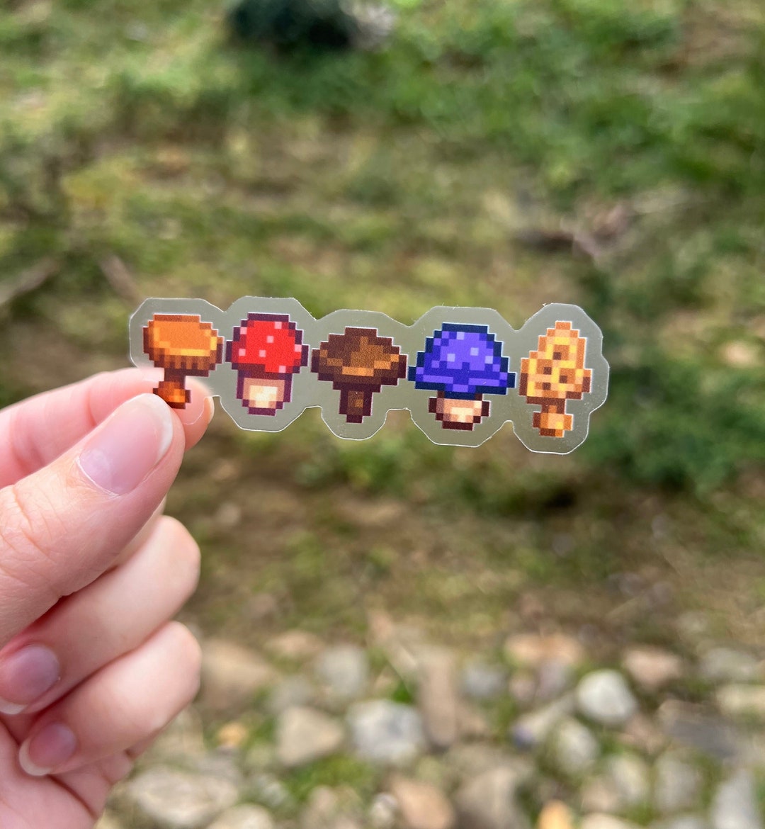 Stardew Valley Mushrooms Sticker - Mushroom Sticker - Stardew Stickers ...