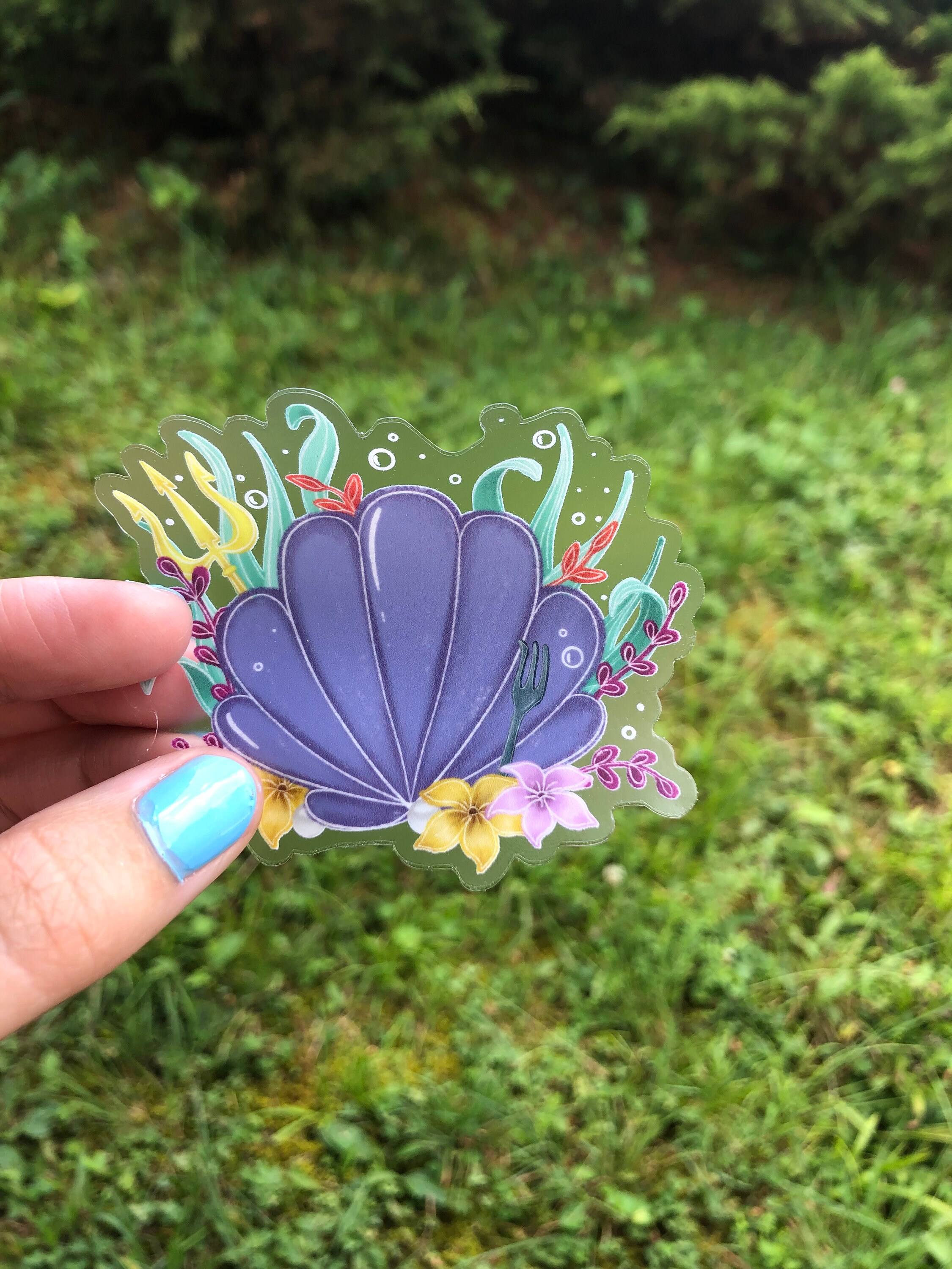 Under the Sea Sticker Little Mermaid Sticker | Etsy