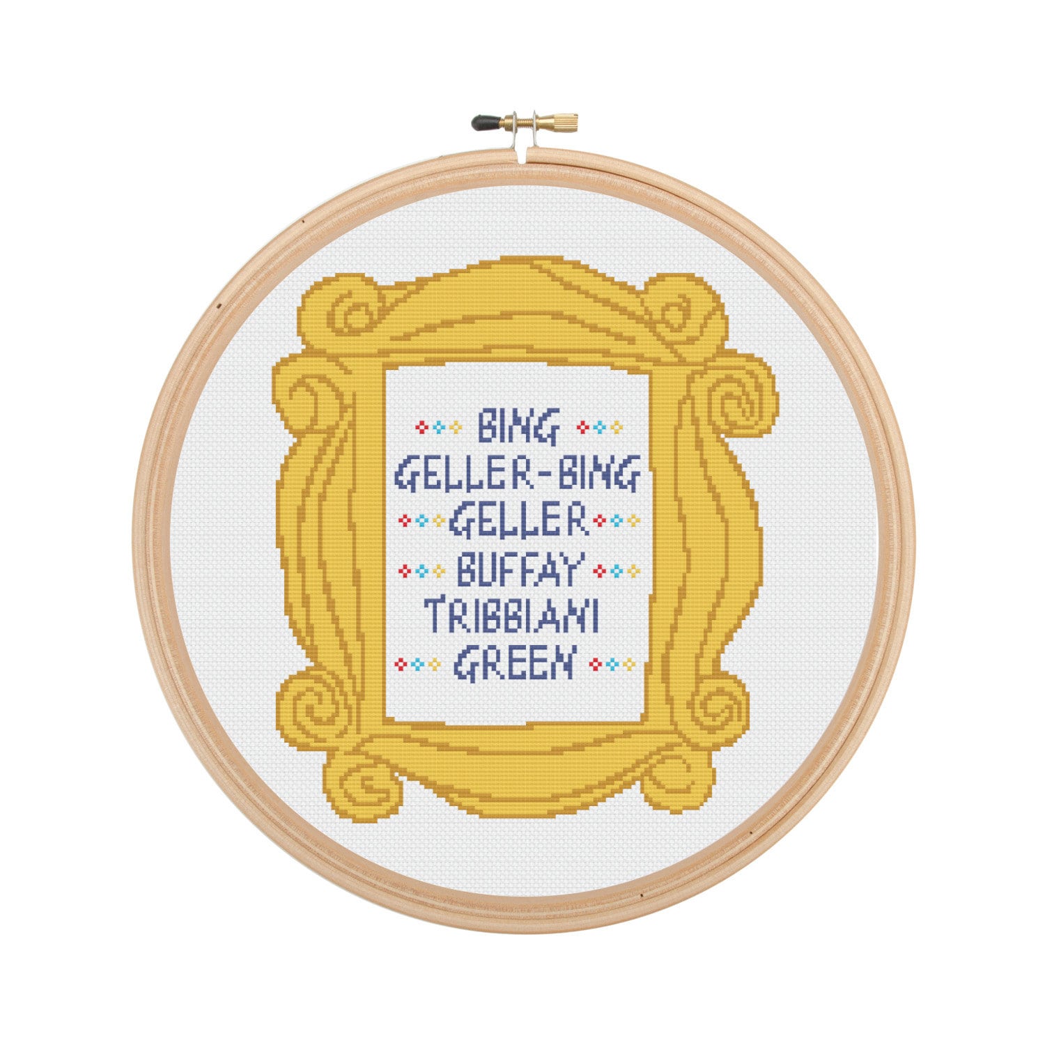 Friends TV Show Door Frame Cross Stitch Pattern - Instant Download - Etsy