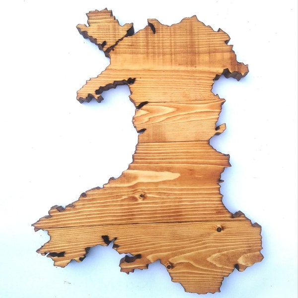 Wall Map of Wales - Etsy UK