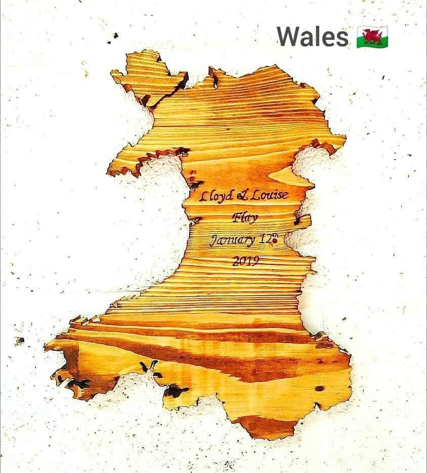 Map of Wales Wall Decor Wooden Map Wall Plaque Welsh | Etsy UK