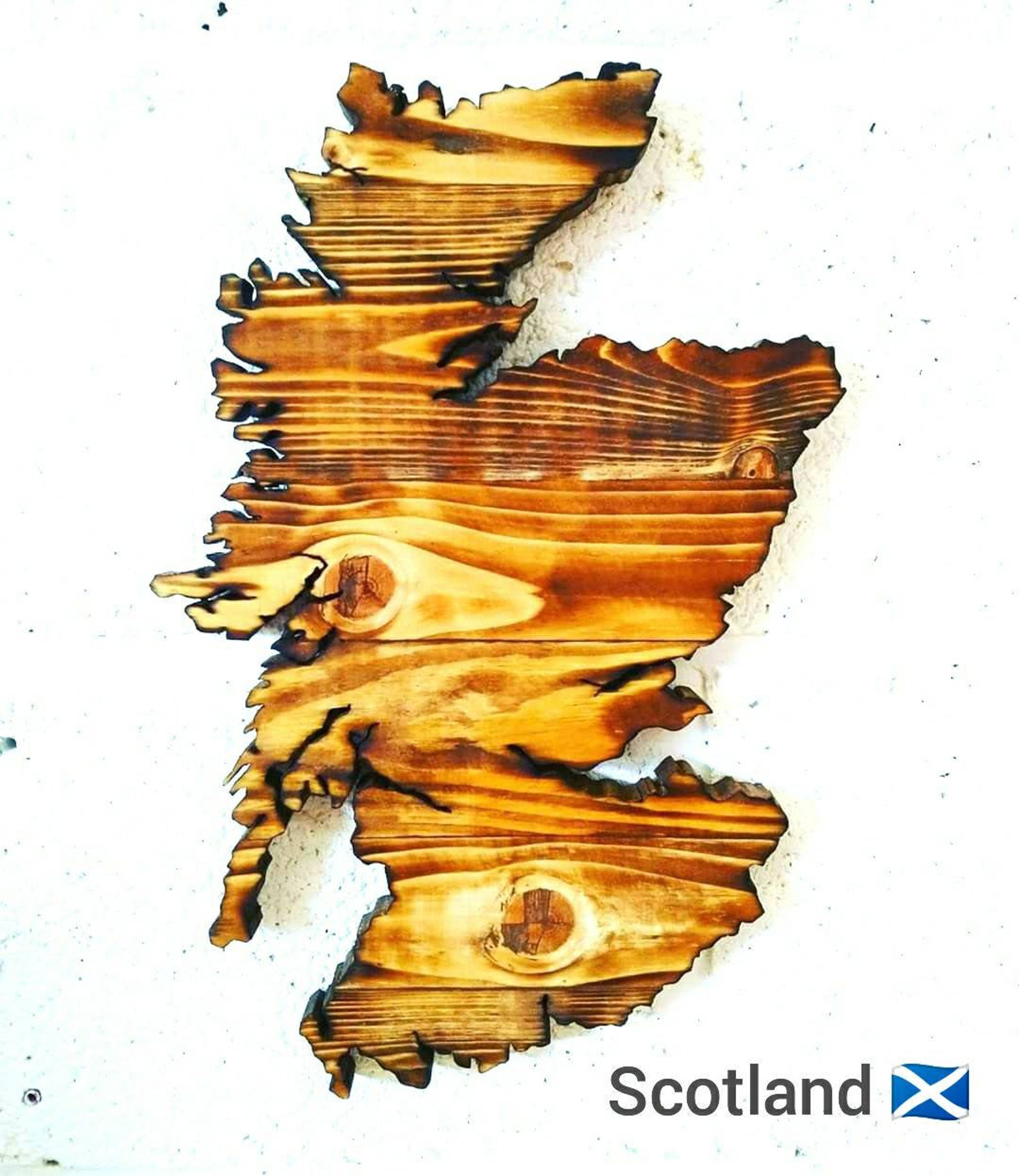 MAP of Scotland - Wall Decor - Wall Plaque - Wooden Map - Scottish ...