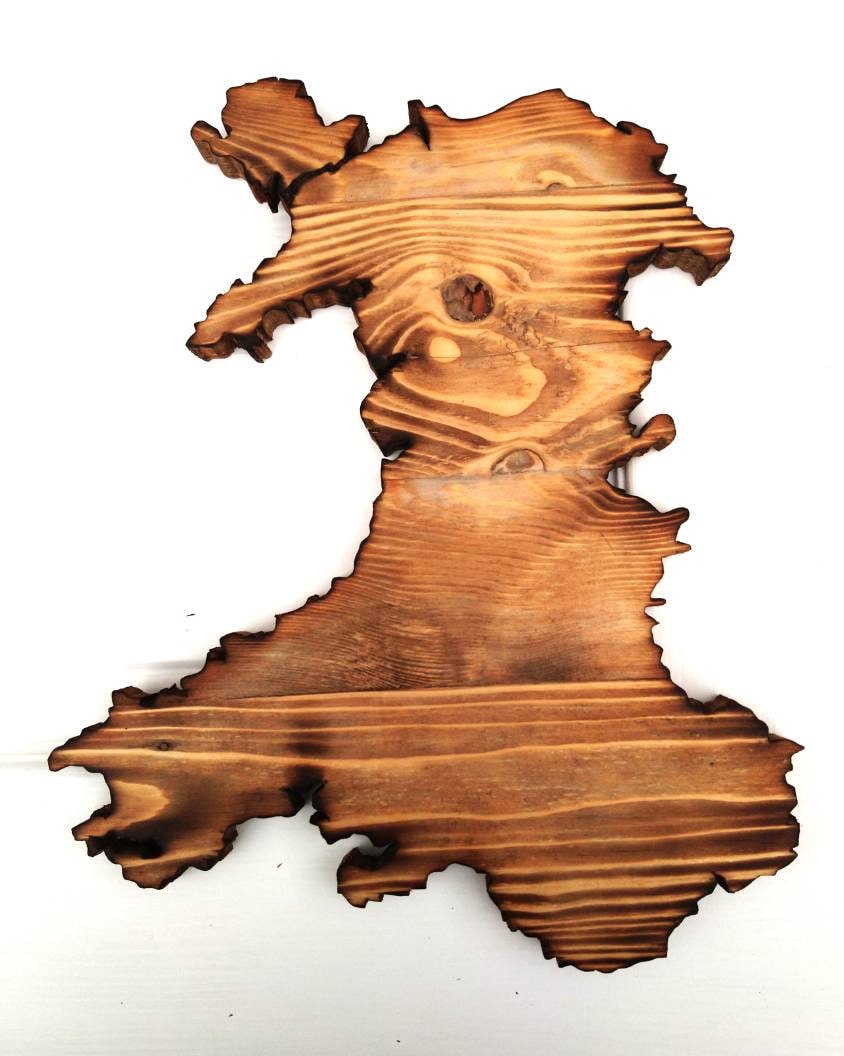 Map of Wales Wall Decor Wooden Map Wall Plaque Welsh Map - Etsy UK