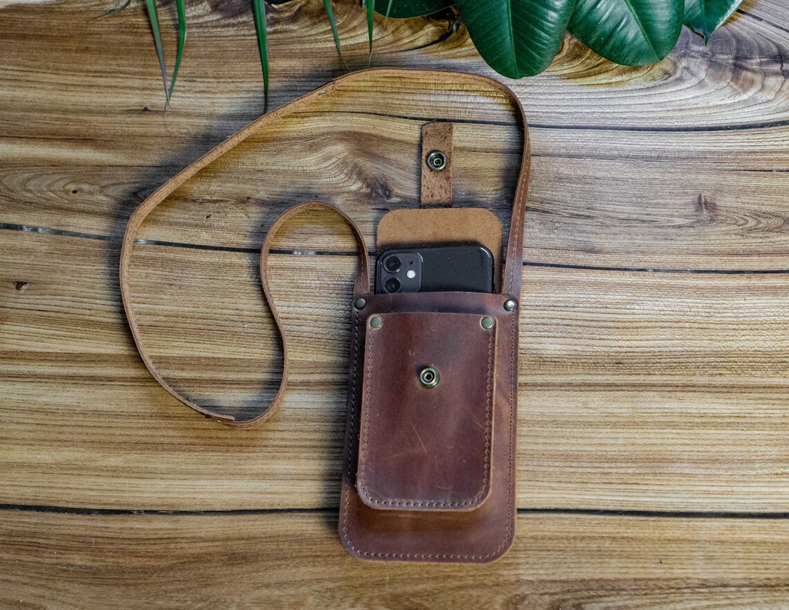 Leather Shoulder Phone Bag Case Leather Cross Body Phone Bag - Etsy