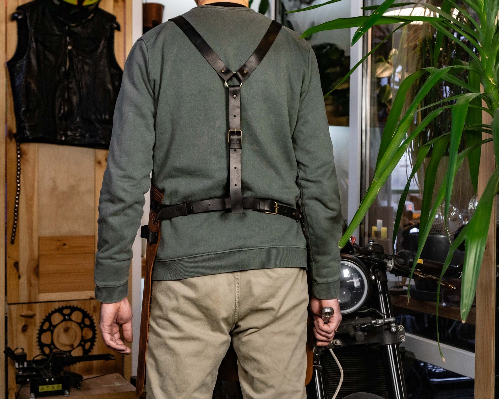 Personalized Leather Apron With Tool Pockets for Woodworker - Etsy