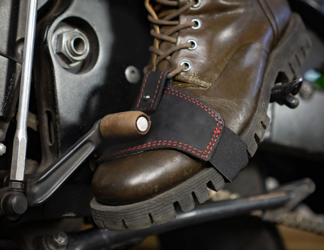 Motorcycle Shifter Boot Protector, Leather Boot Protector, Shifter ...