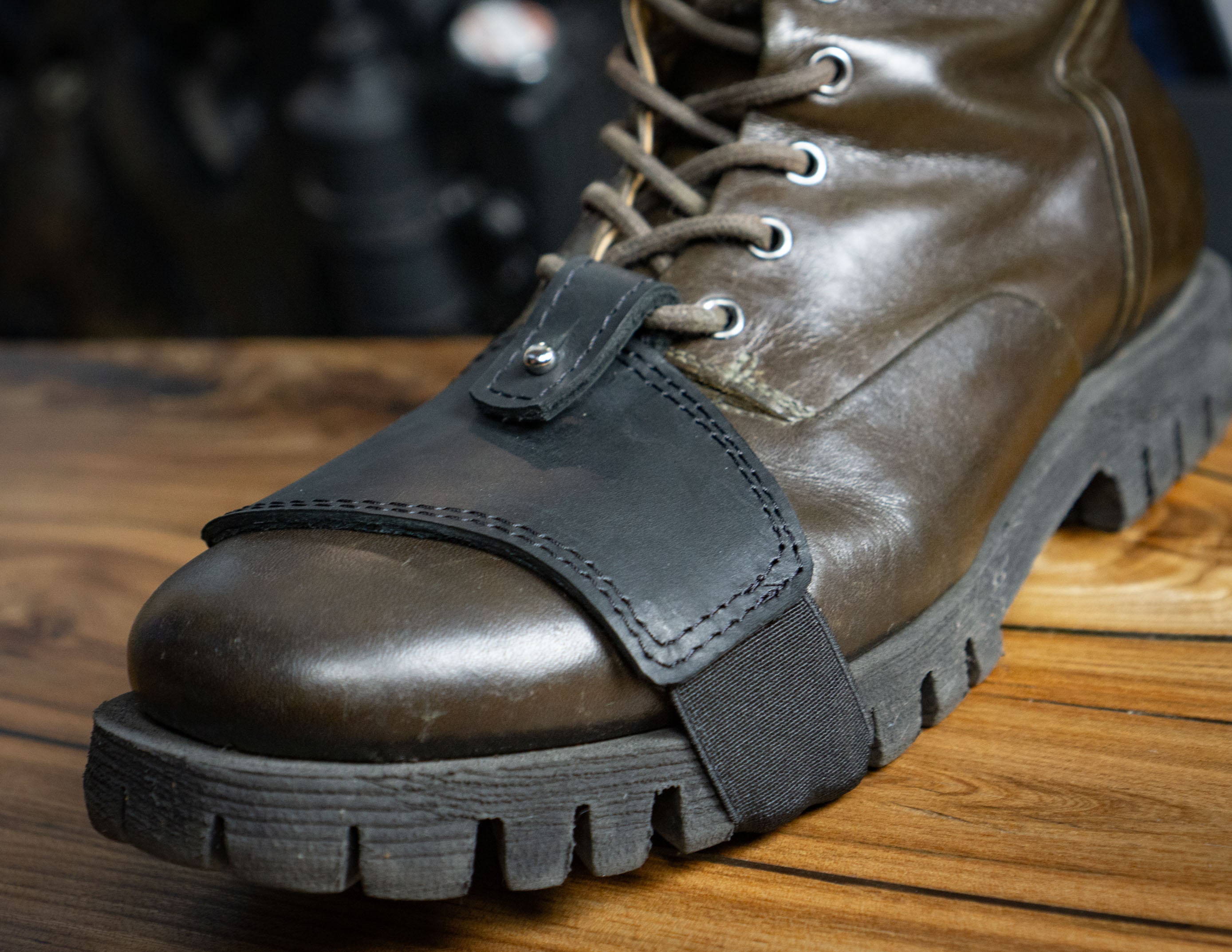 Motorcycle Boot Protector Shifter Protector Leather Shoes - Etsy