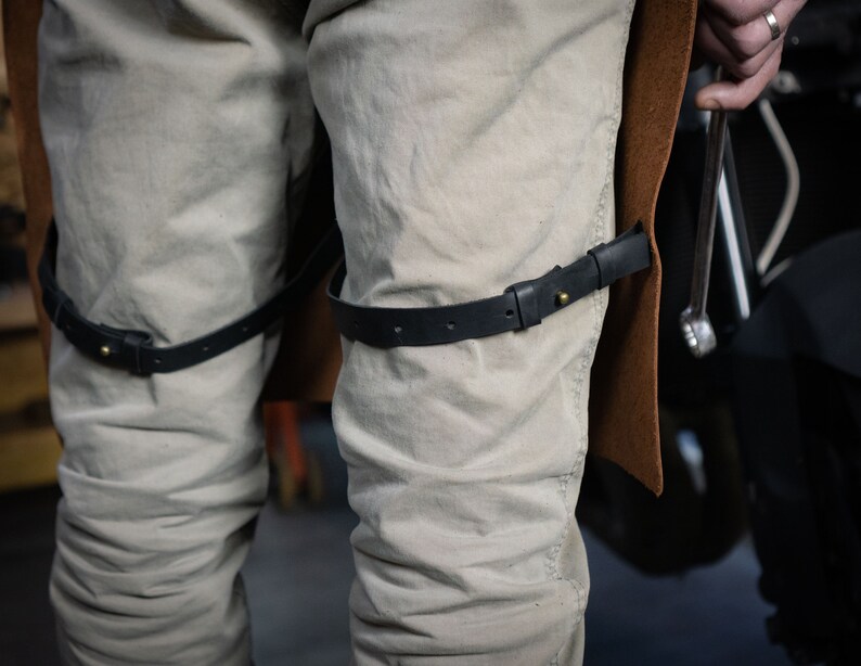 Split Leg Leather Apron With Utility Tool Pockets for Butcher - Etsy