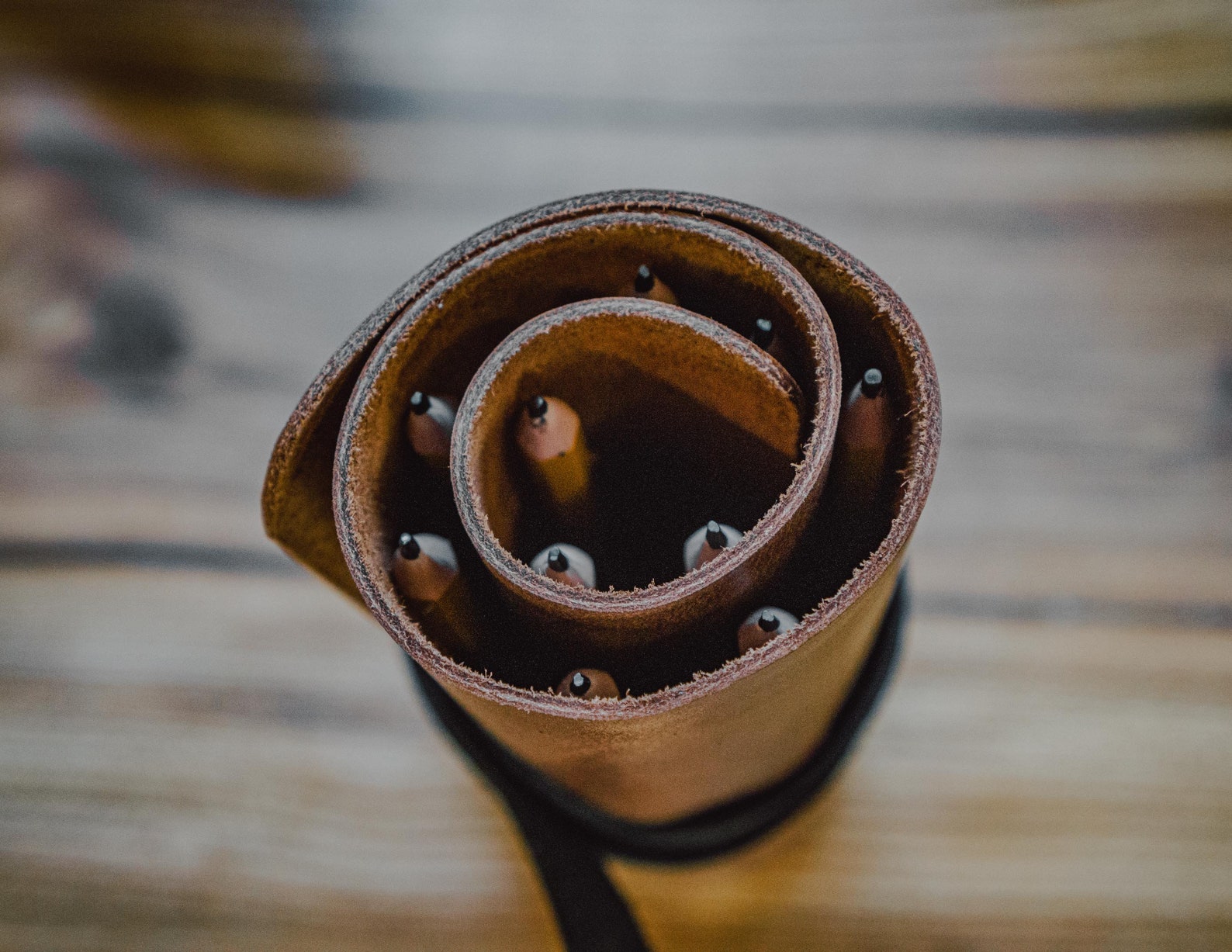 Pen Holder Leather, Pencil Roll Case, Pencil Roll Up, Leather Pencil ...