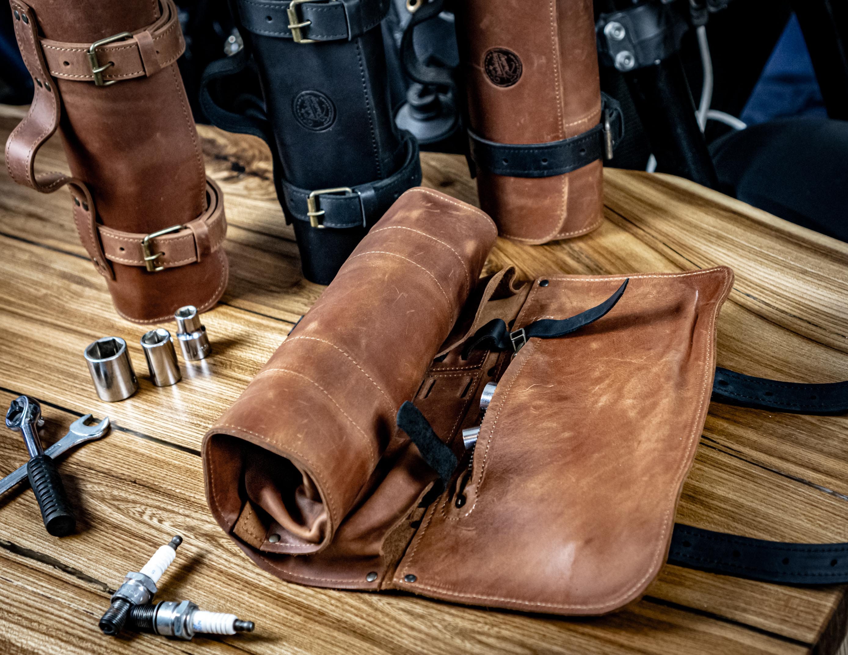 Leather Tool Roll Tool Roll Bag Motorcycle Tool Roll - Etsy