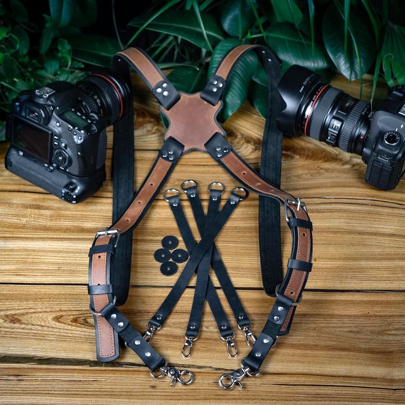 Leather Camera Harness - Etsy