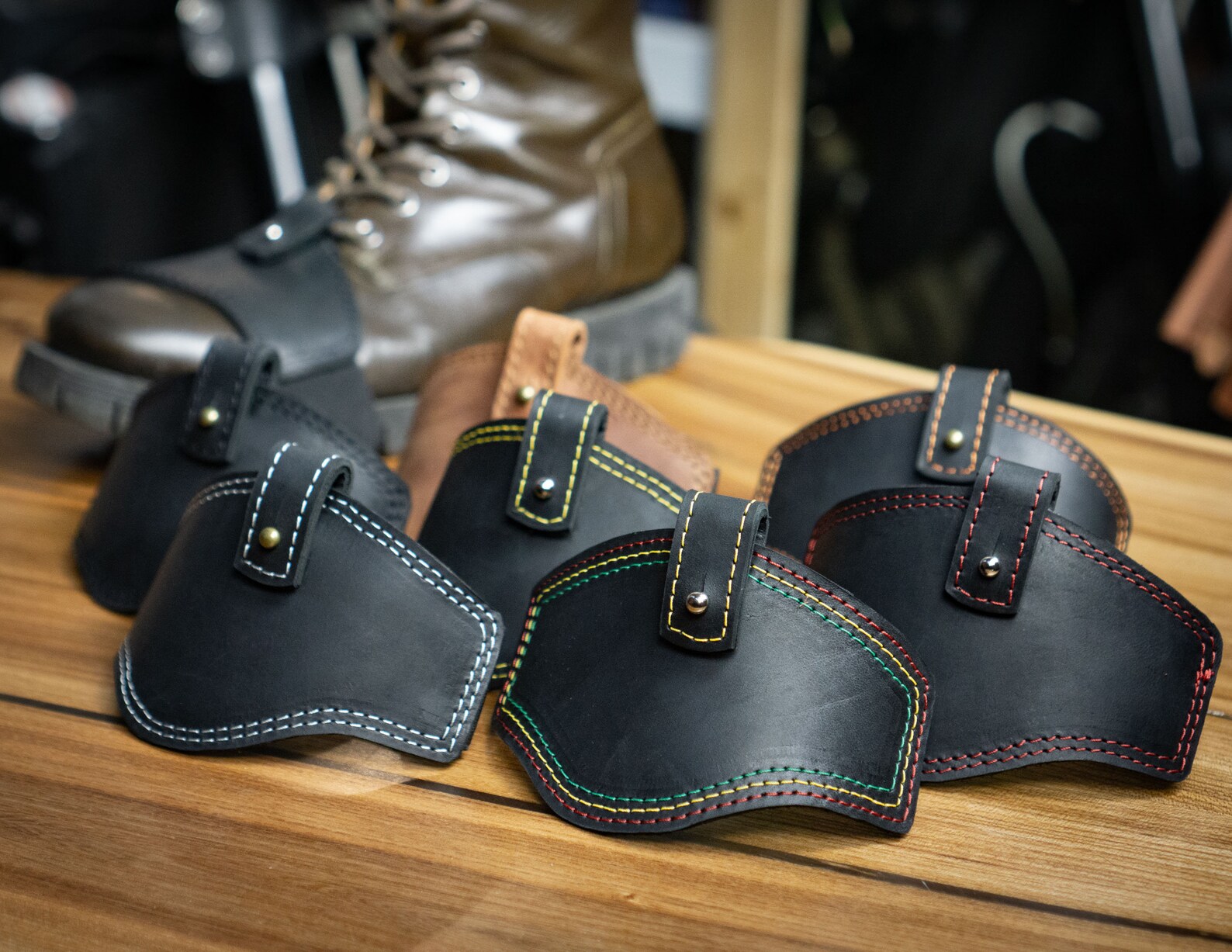 Motorcycle Shifter Boot Protector, Leather Boot Protector, Shifter ...