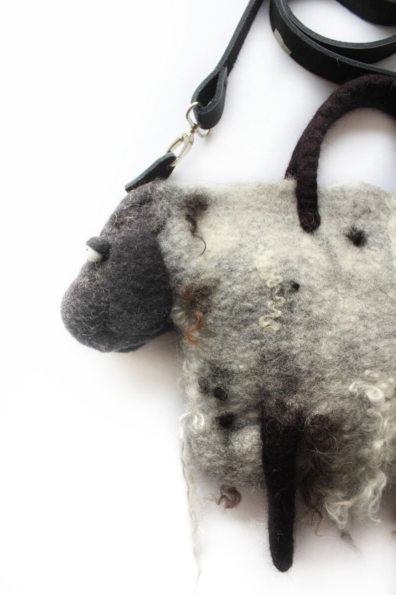 Felted Bag Sheep Wool Felt Tote Bag Sheep Bag of Wooltote - Etsy
