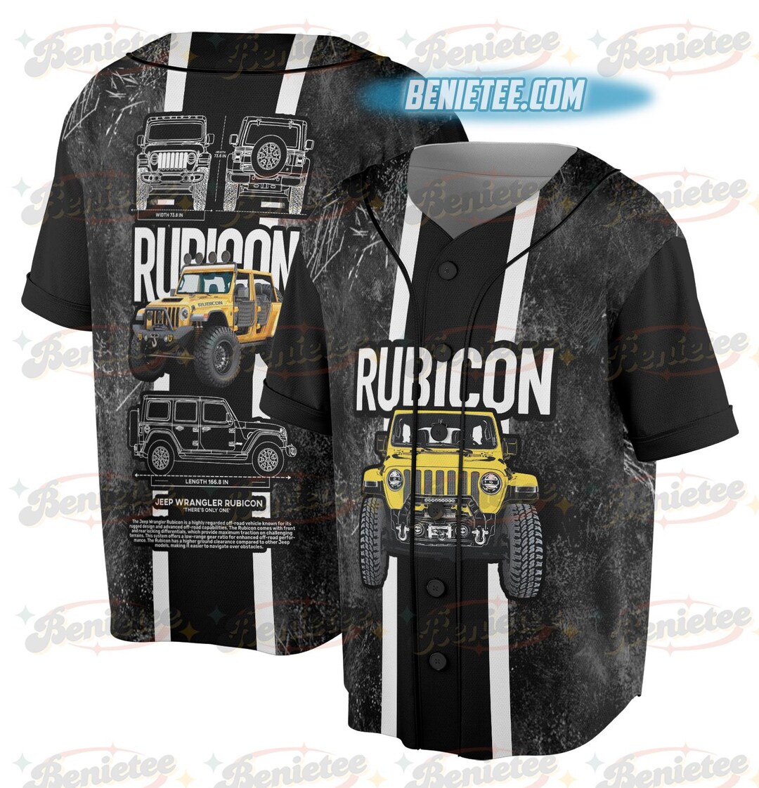 Jeep Rubicon Fan Art Baseball Jersey - Etsy