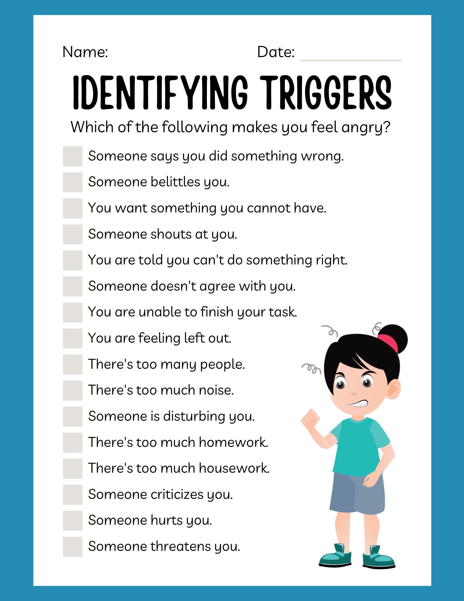 SEL Worksheets for Kids: Emotional Regulation Activities (6-pack ...