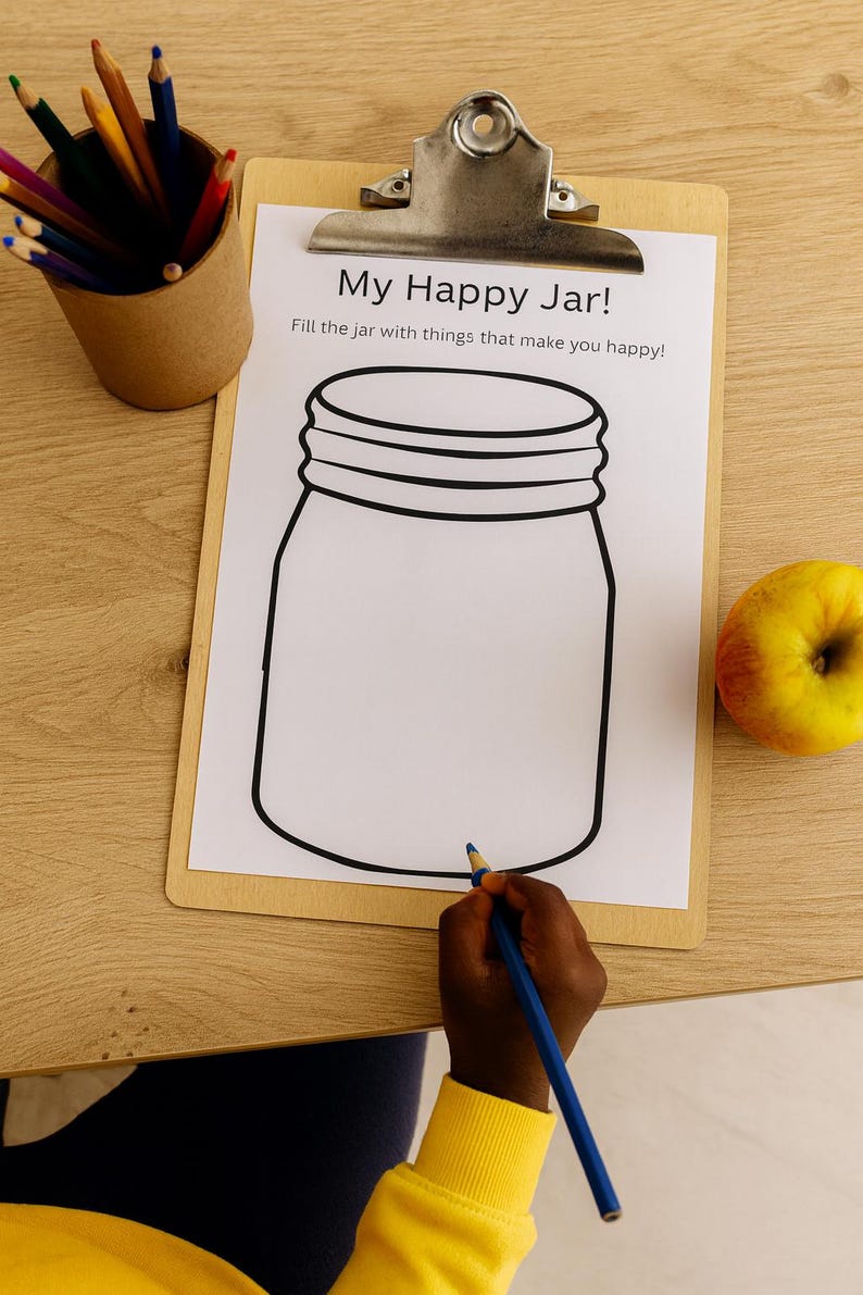 Gratitude Jar Printable Worksheet: Kids' SEL Activity (PDF Download) - Etsy