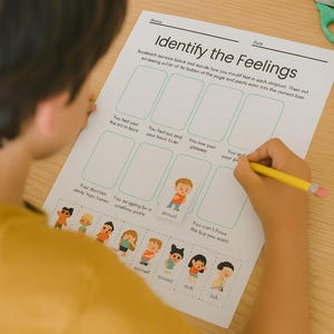Identify the Feelings Worksheet | Kids Emotions Activity | Printable ...