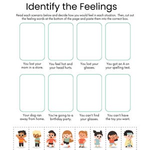 Identify the Feelings Worksheet | Kids Emotions Activity | Printable ...