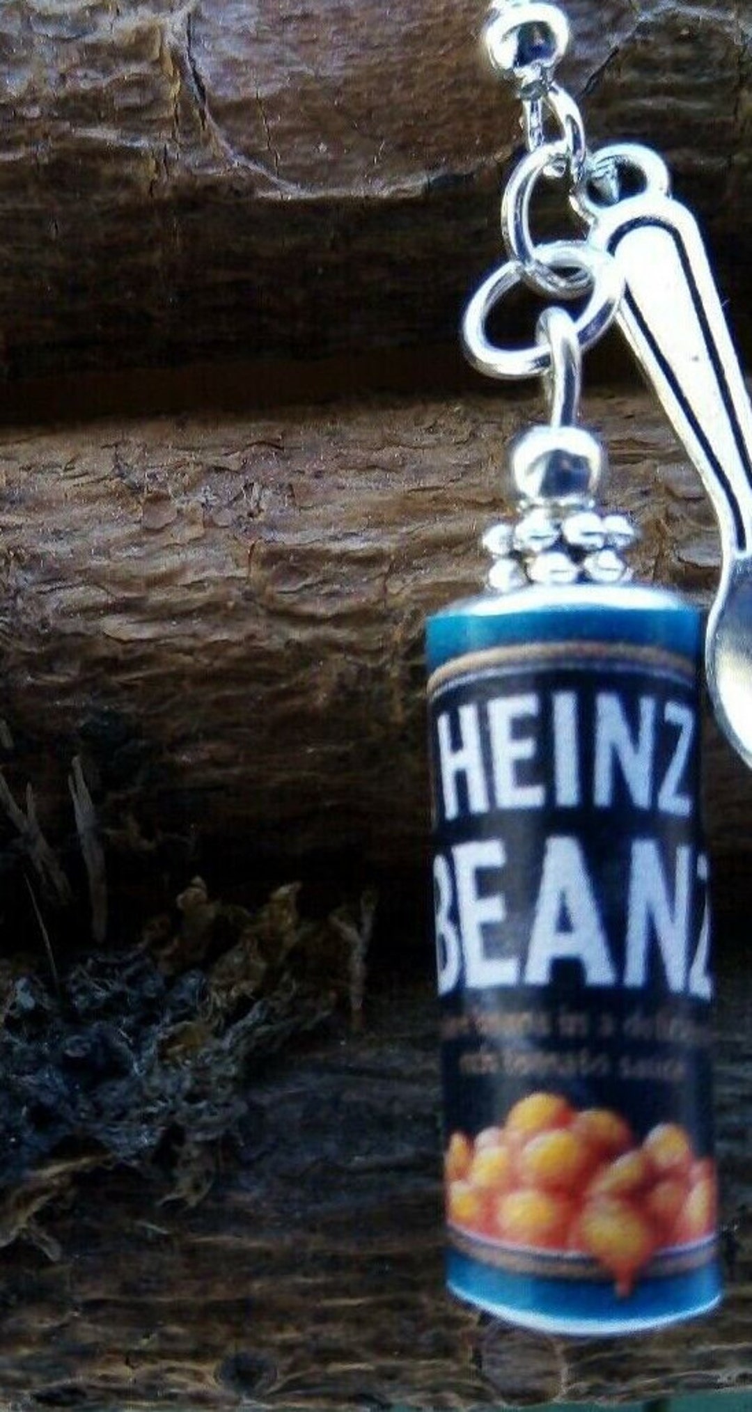 Miniature Heinz Baked Beans in a Can Lovers Food Charm Keychain Key ...