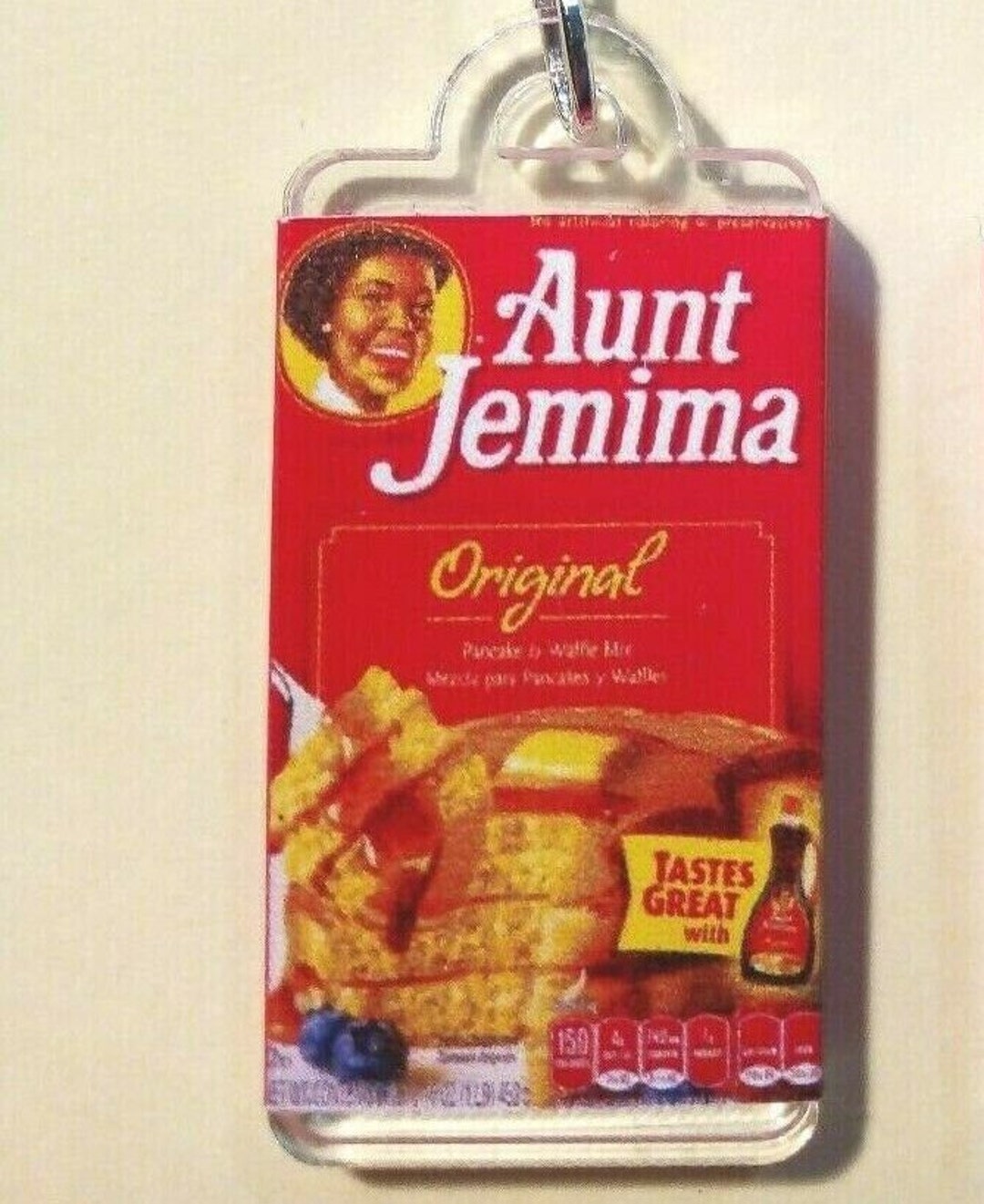 Box of Aunt Jemima Pancakes Lover Vintage Style Breakfast Food Key Ring ...