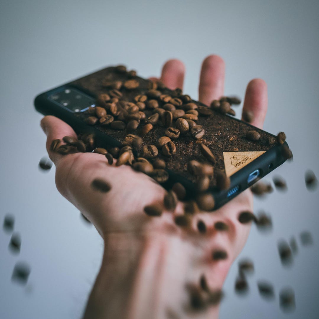 Real Coffee Beans Phone Case / for iPhone Phone Models / Organic ...