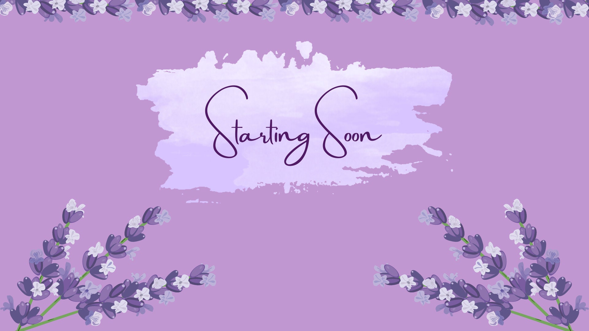 Lavender Twitch Overlay Including Game Screen - Etsy