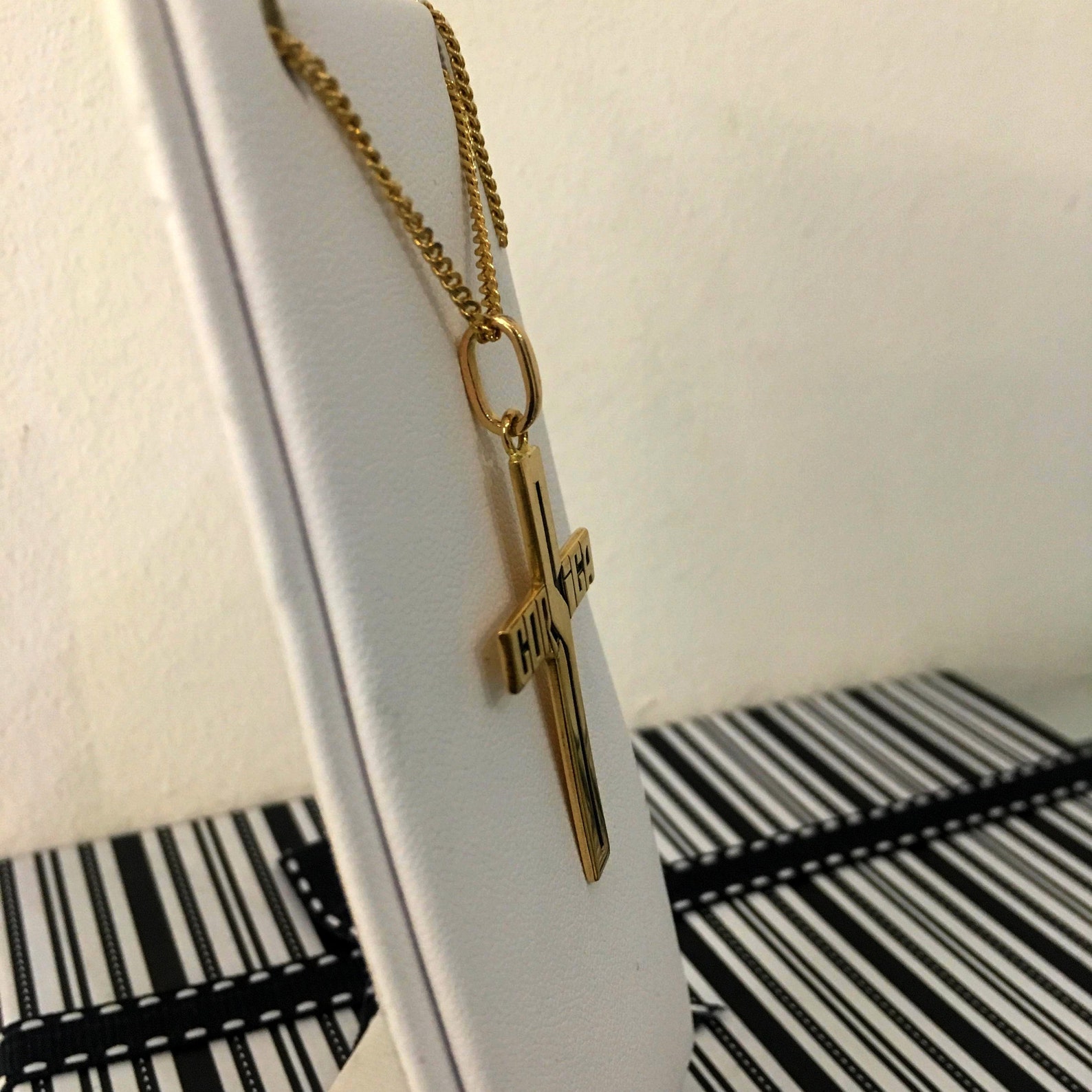 Corsica Cross Pendant in Yellow Gold 750mm (18kts) - Etsy