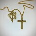 Corsica Cross Pendant in Yellow Gold 750mm (18kts) - Etsy