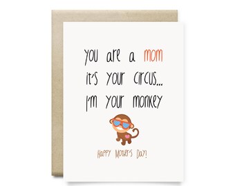 Single Mom Card Mom Thank You Card Mother's Day Card - Etsy