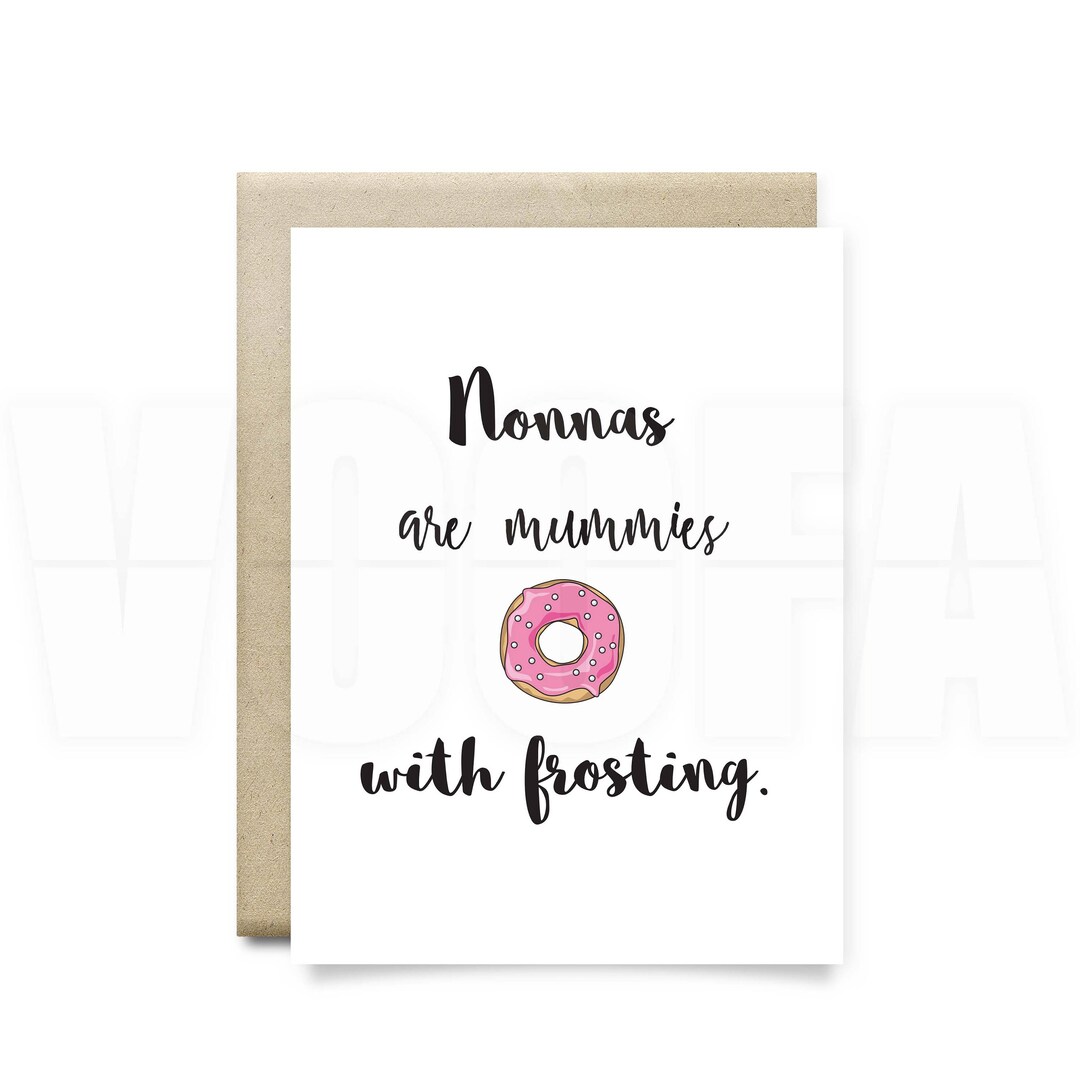 Nonna Birthday Card Cute Mothers Day Gift for Grandma - Etsy