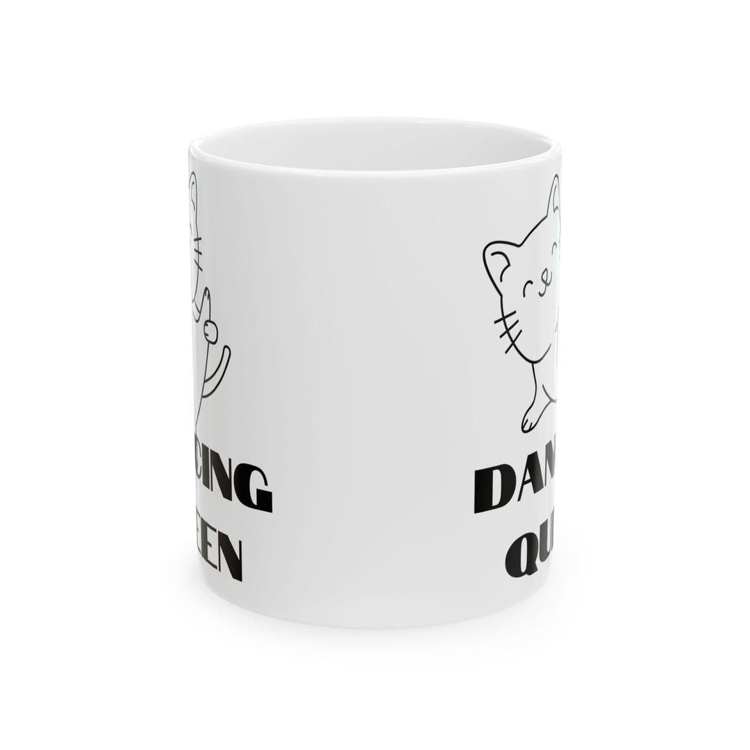 Dancing Queen Cat Ceramic Mug, 11 Oz - Etsy