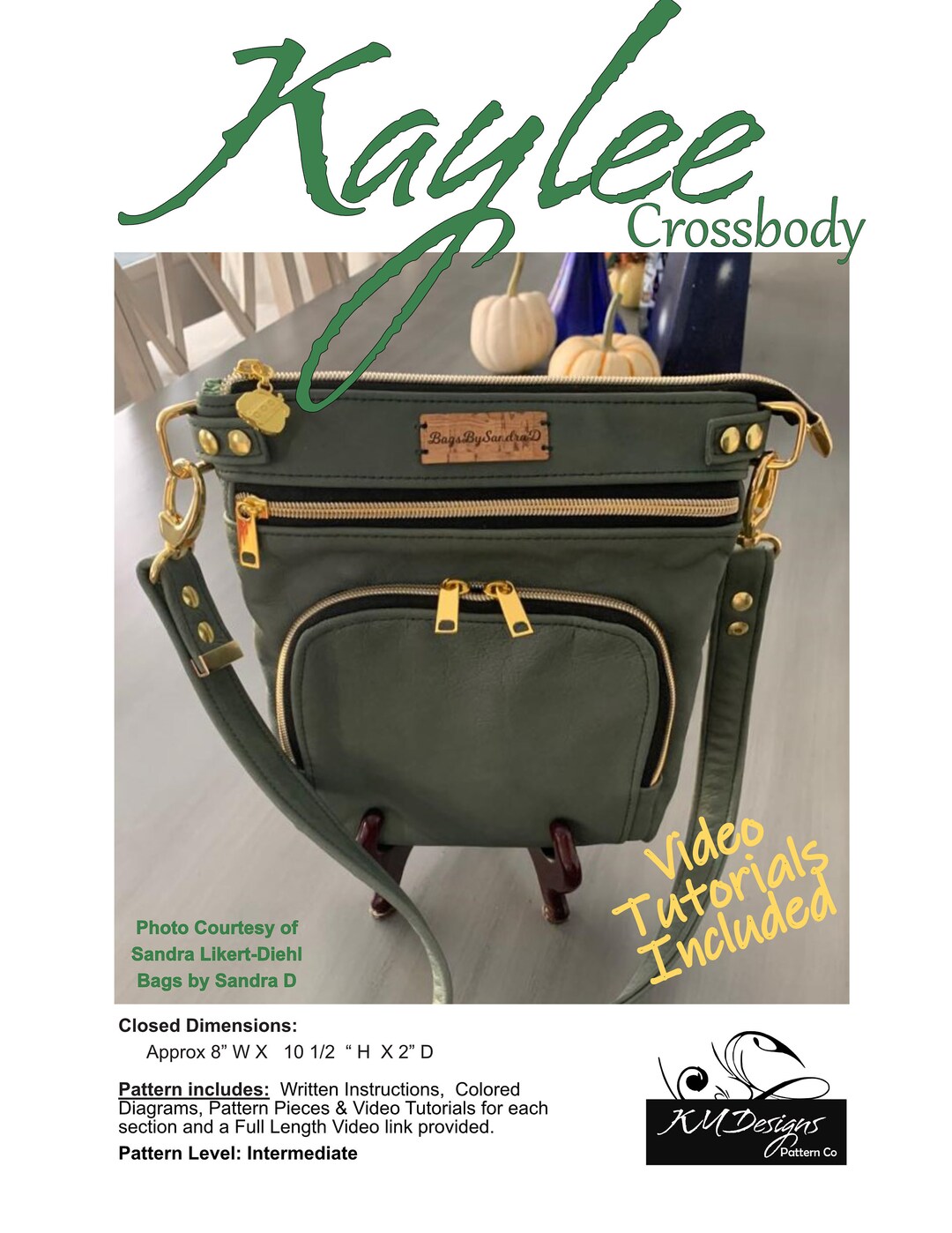 Kaylee Crossbody Diy Pattern Pdf Sewing Pattern KM Designs - Etsy