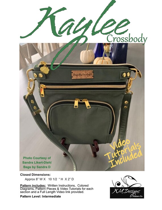 Kaylee Crossbody Diy Pattern Pdf Sewing Pattern KM Designs - Etsy