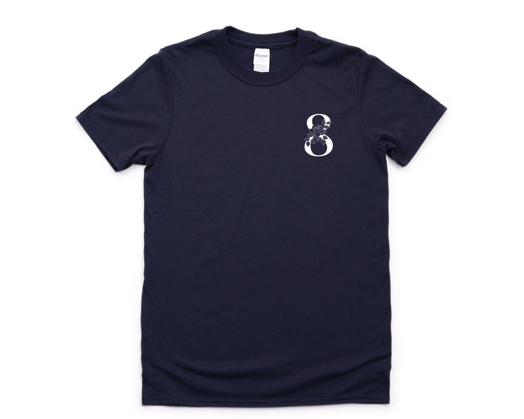 Number Shirt, Number 8 Shirt, Botanical Flowers Tee - 4487 - Etsy