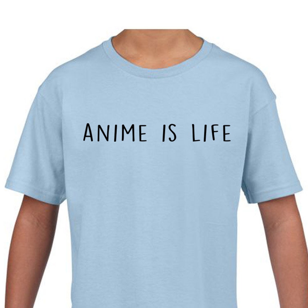 Kids Anime is Life T-shirt: Soft Youth Tee - Etsy