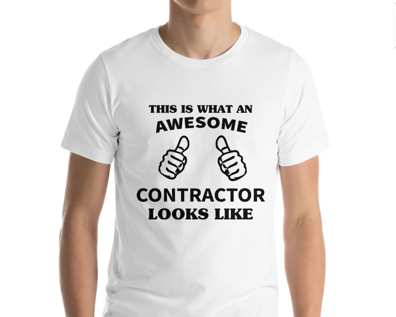 Awesome Contractor T-shirt, Contractor Shirt Gift for Contractor Mens ...