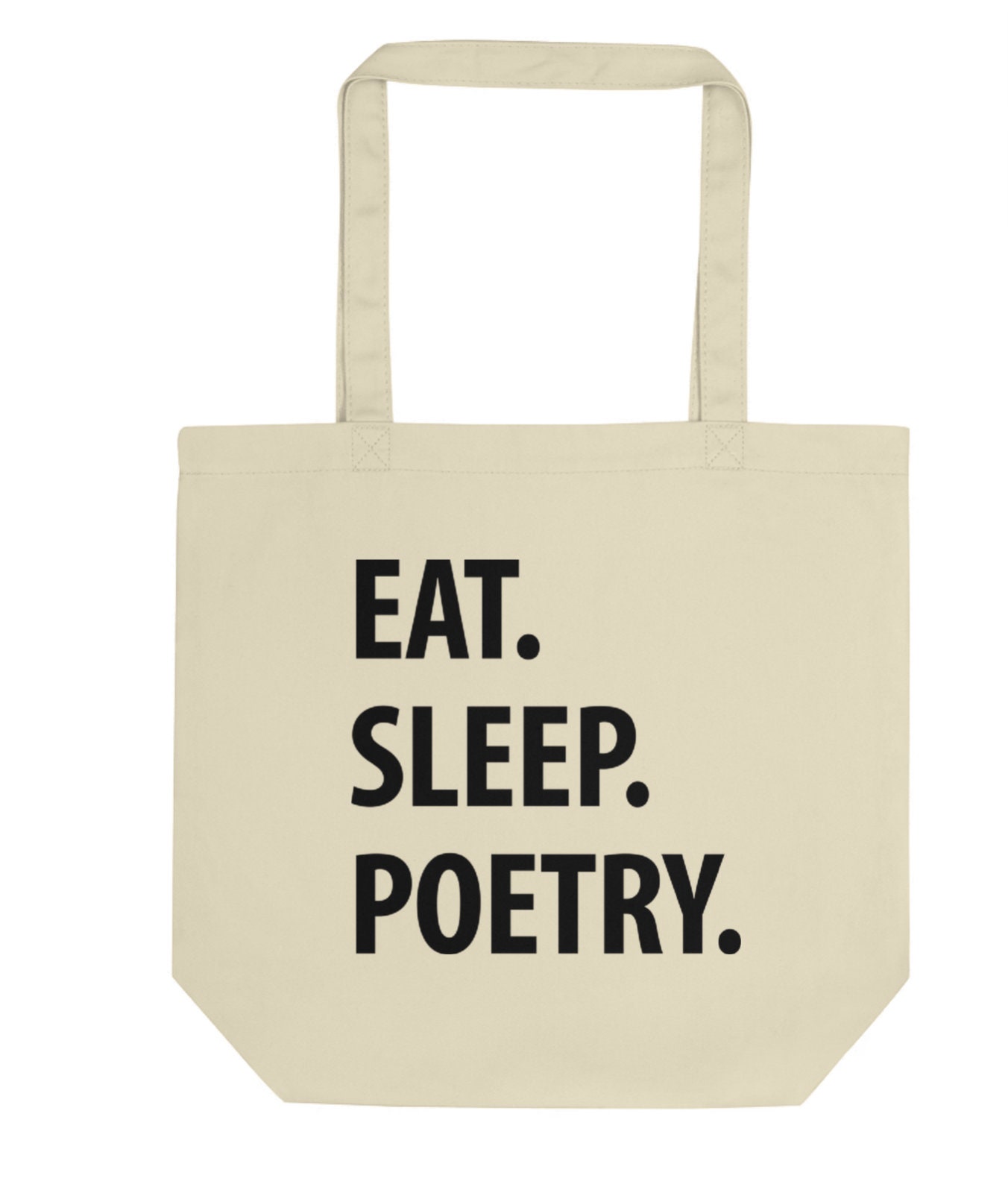 Poetry Gift Eat Sleep Poetry Tote Bag Long Handle Bags 1317 | Etsy