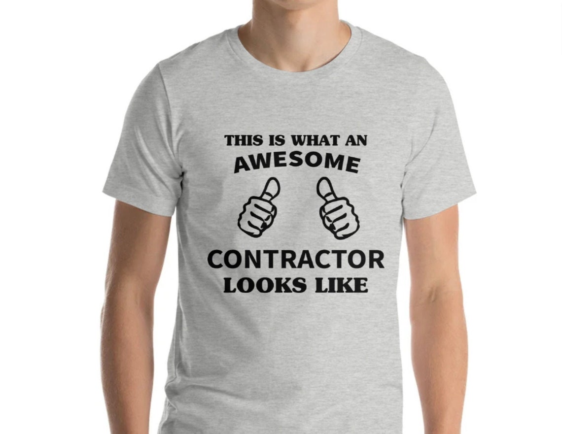 Awesome Contractor T-shirt Contractor Shirt Gift for - Etsy