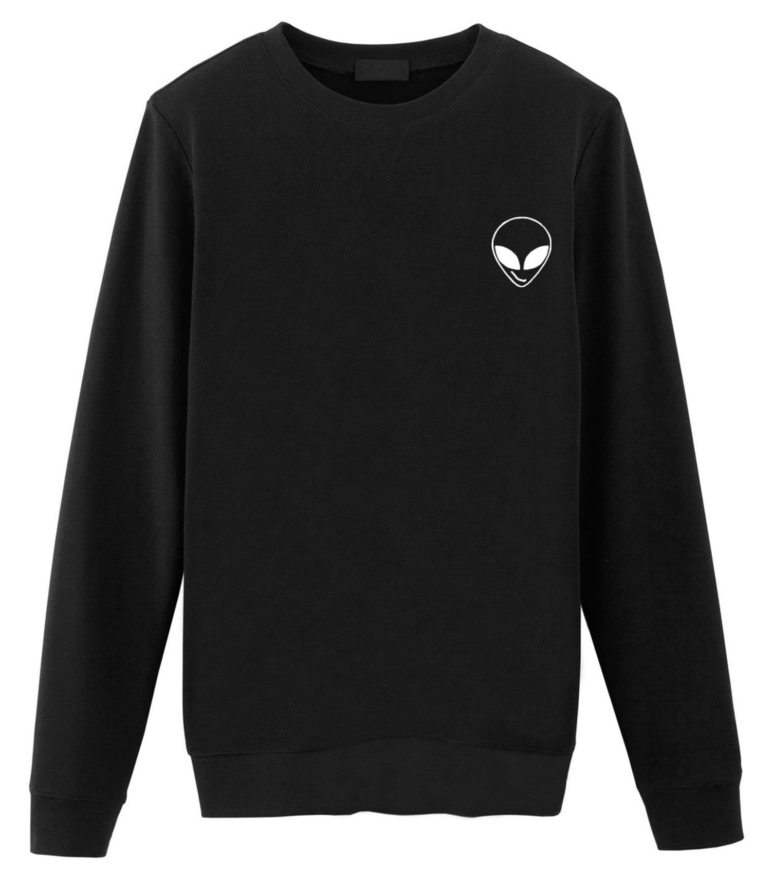 Smirking Alien Sweater Pocket Print Mens Womens Sweatshirt - Etsy UK