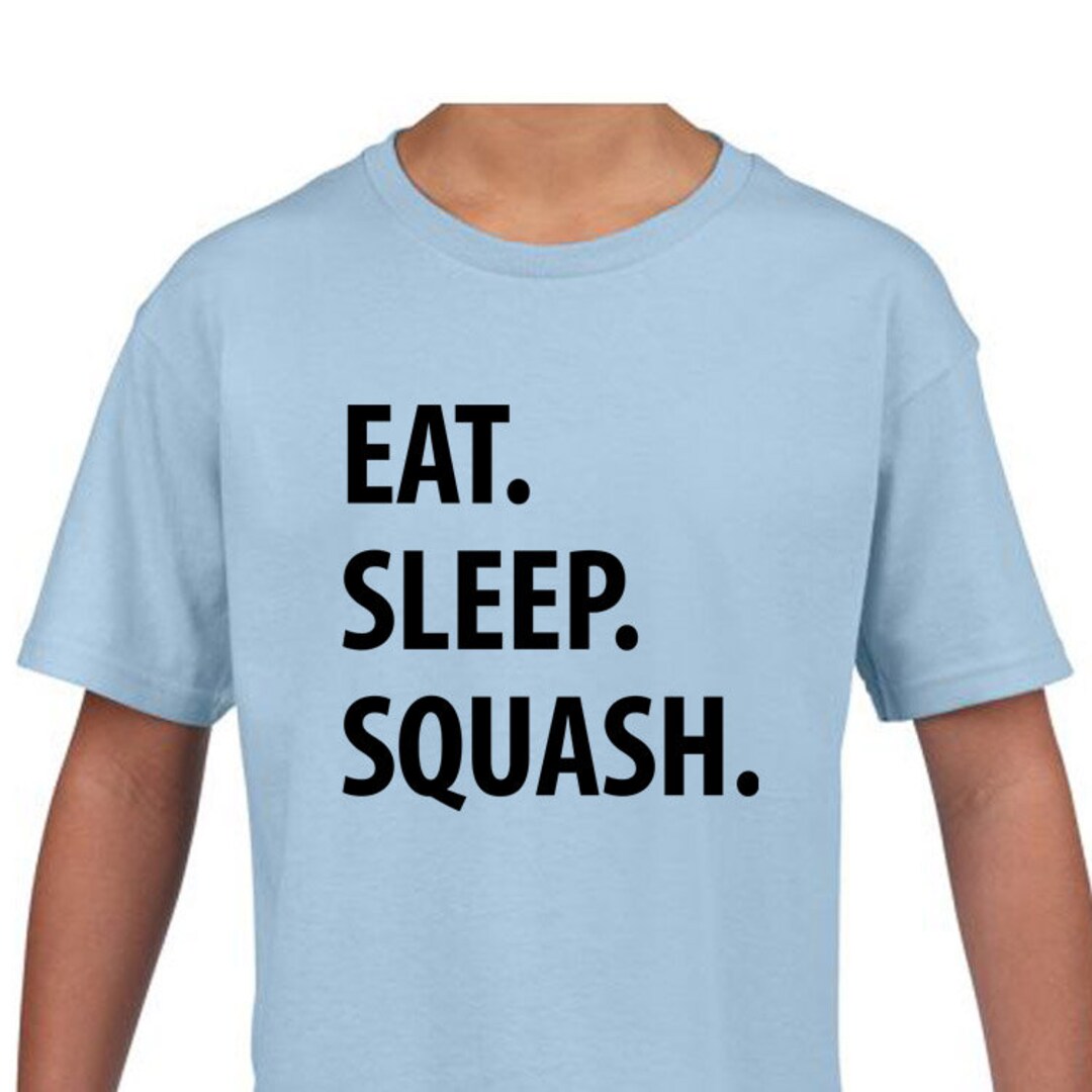 Kids 'eat Sleep Squash' T-shirt: Soft Youth Tee 1078 - Etsy