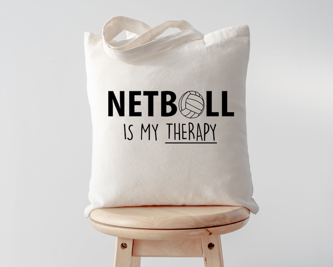 Netball Bag, Netball is My Therapy Tote Bag Long Handle Bags 1718 - Etsy