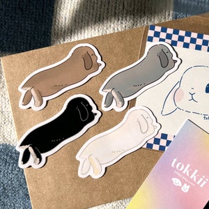 Lop Bunny Sploot Sticker, Waterproof Vinyl Sticker, Perfect for Water ...