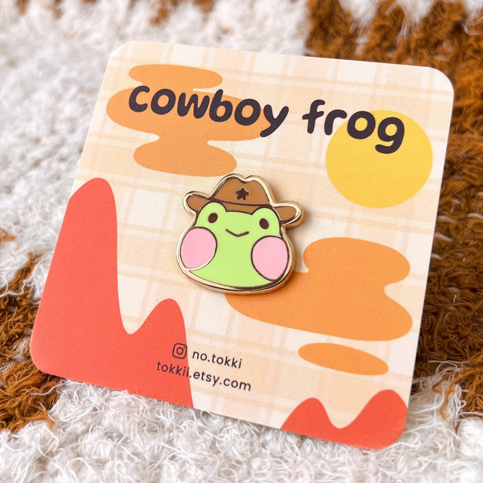 Cowboy Frog Enamel Pin, Cute Froggy Gift - Etsy
