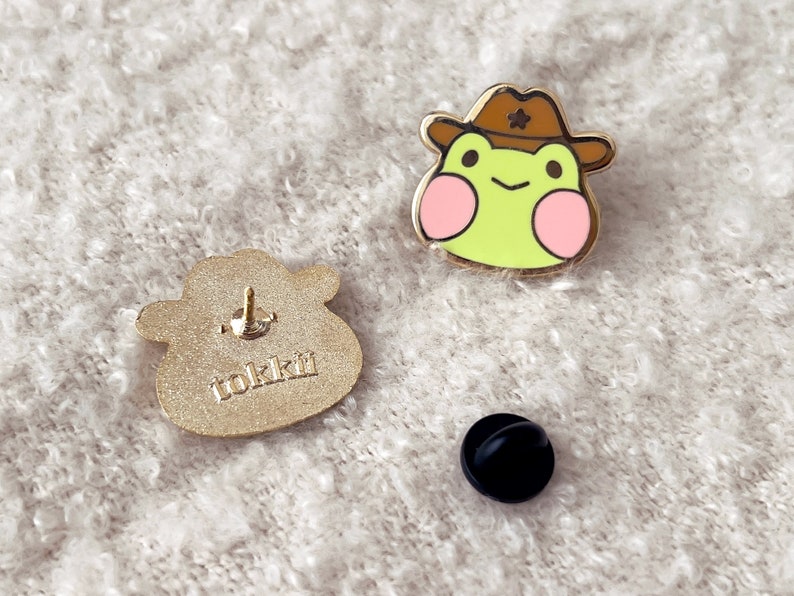 Cowboy Frog Enamel Pin, Cute Froggy Gift - Etsy