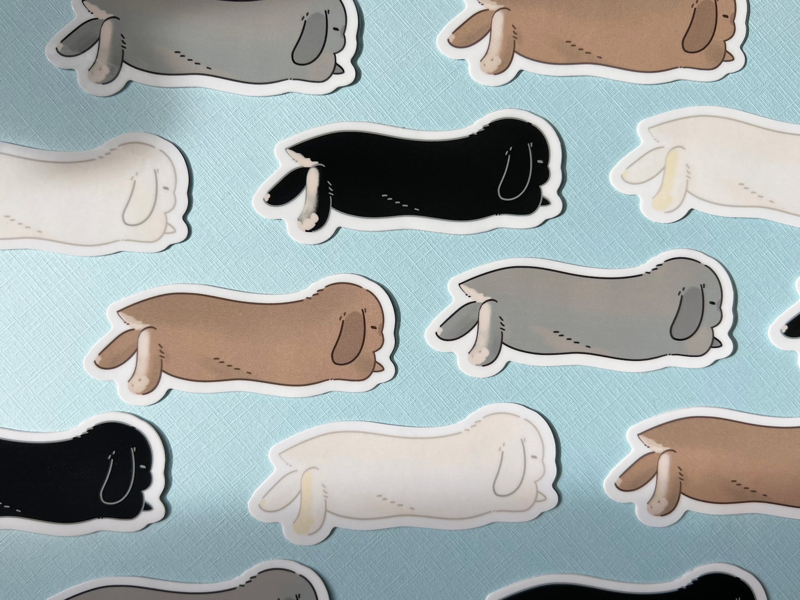 Lop Bunny Sploot Sticker, Waterproof Vinyl Sticker, Perfect for Water ...