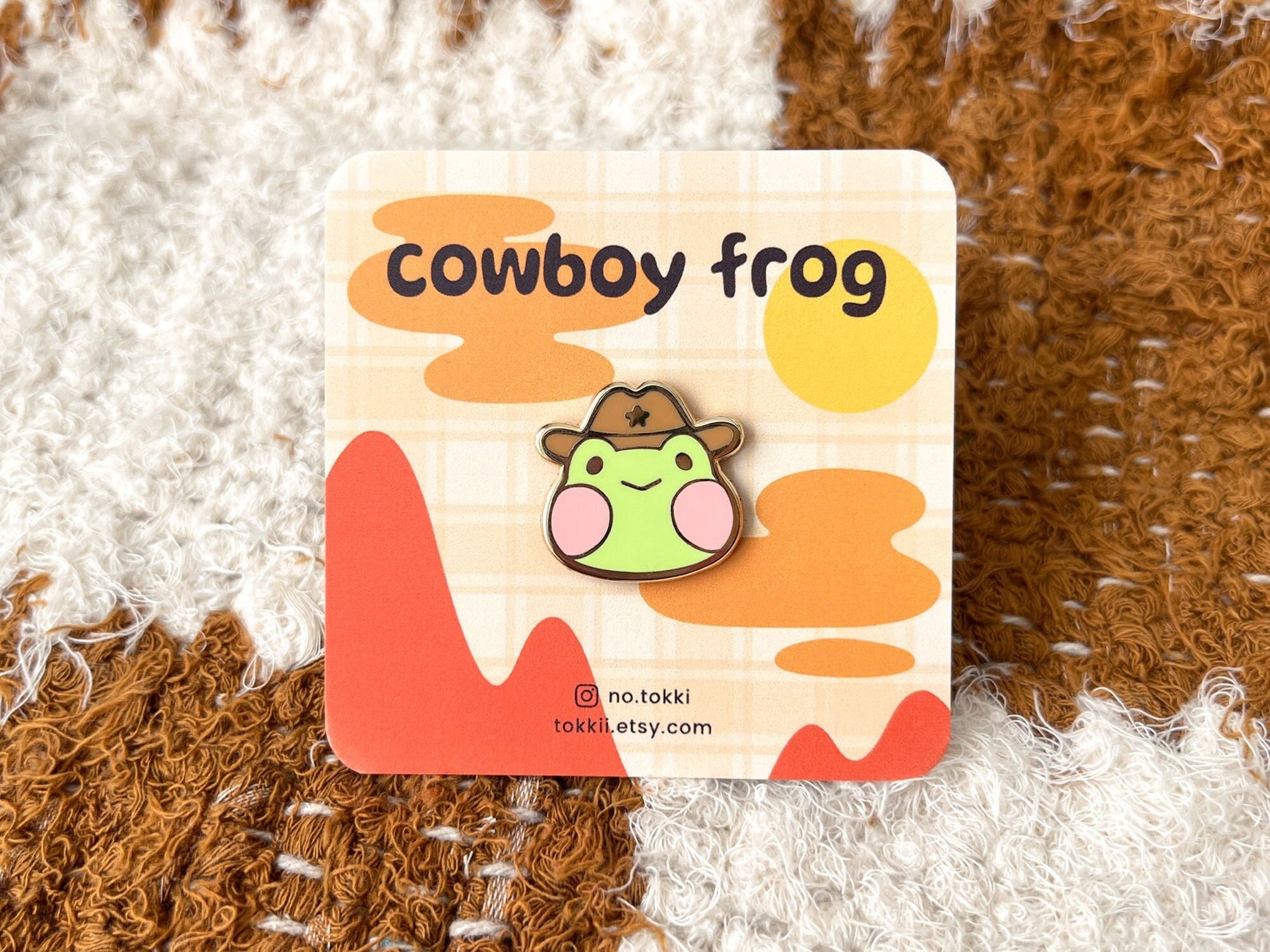 Cowboy Frog Enamel Pin Cute Froggy Gift - Etsy