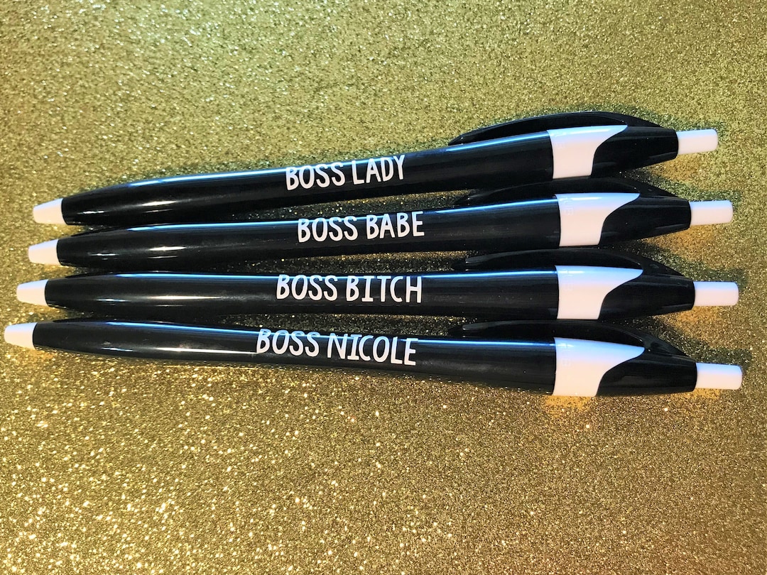 Boss Lady Pens, Boss Babe Pens, Personalized Pens - Etsy